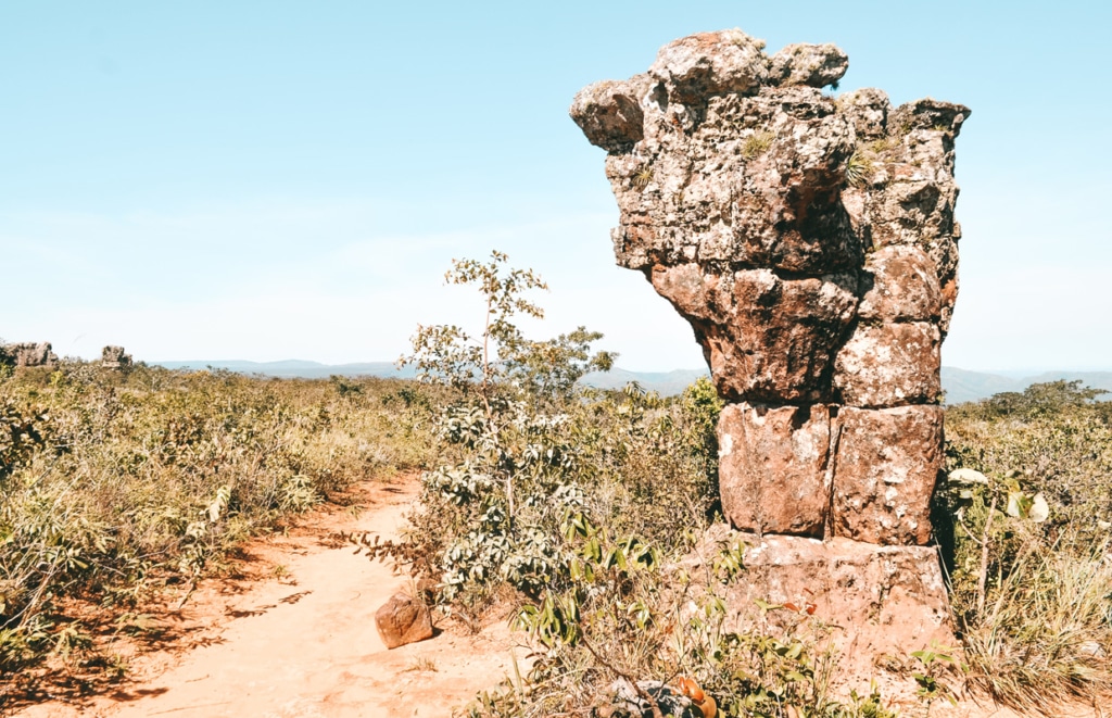 Cidade de Pedra, na Chapada dos Guimarães: desenho do tempo Cidade de Pedra, na Chapada dos Guimarães: desenho do tempo